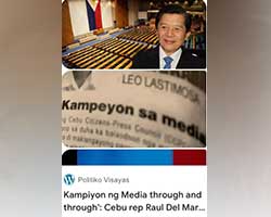 ‘Kampeyon sa medya’ – Cebu Journalism and Journalists